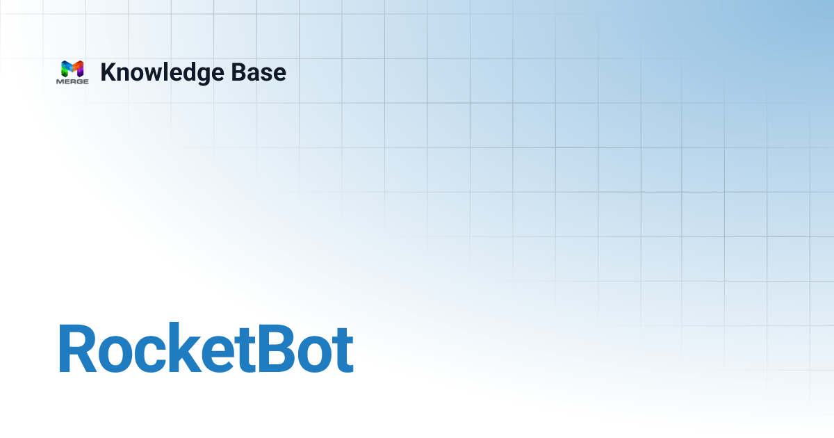 RocketBot | Knowledge Base